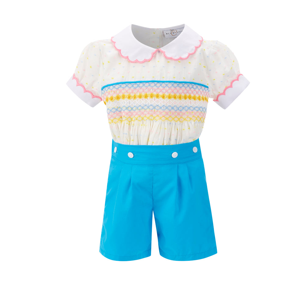 Boy's Hand Smocked Rainbow Set – Little Miss C | Baby & Children's Clothing